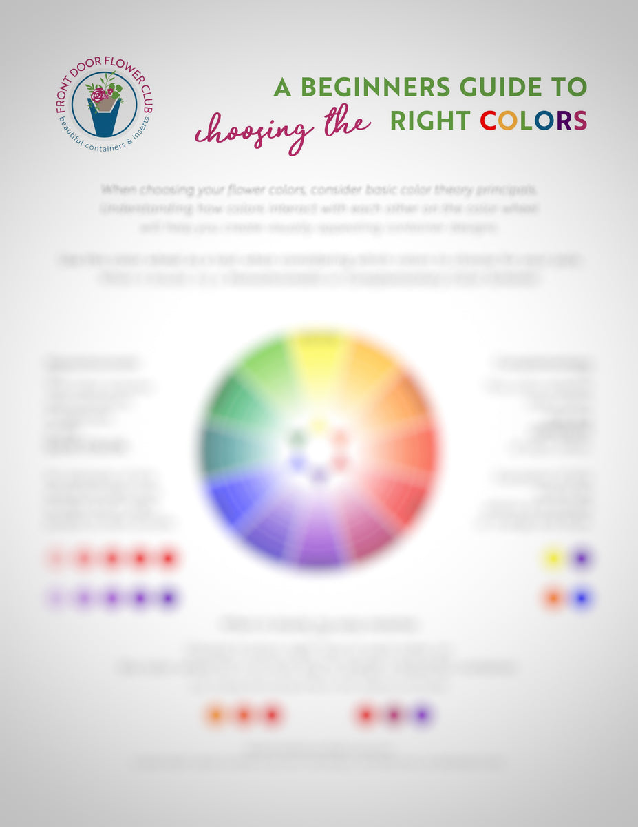 A beginner's guide to choosing the right flower color combinations ...